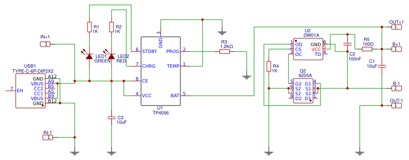 TP4056 USB Charger_1S Resources - EasyEDA
