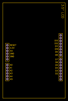 DISPLAY 3.5 TFT LCD FOR ARDUINO Resources - EasyEDA