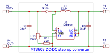 MT3608 DC-DC step up converter Resources - EasyEDA