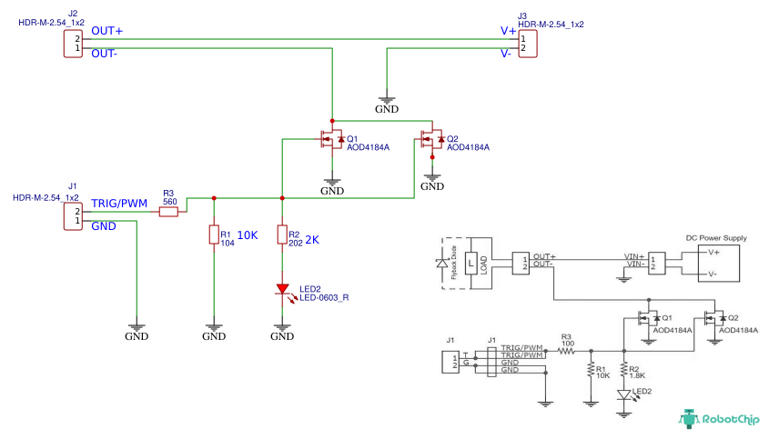 Modulo HW-517 Mosfet 3v3- 24V Resources - EasyEDA