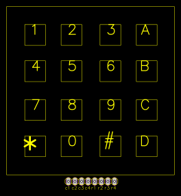 4X4 MATRIX KEYPAD Resources - EasyEDA