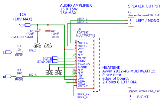 Audio Amplifier TDA7297 Resources - EasyEDA