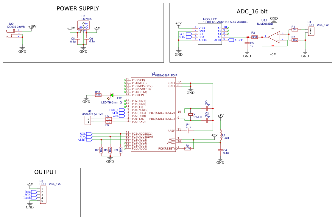 MCU_7segment_parralel(only shift register 0.25w) Resources - EasyEDA
