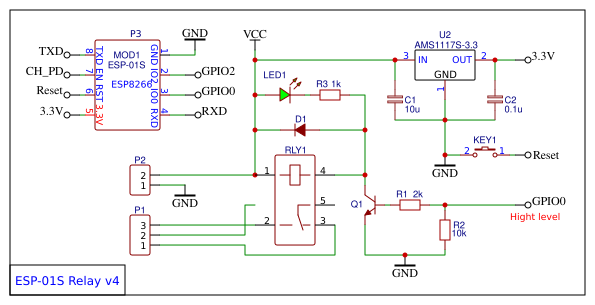 ESP-01S Relay V4 Module Resources - EasyEDA