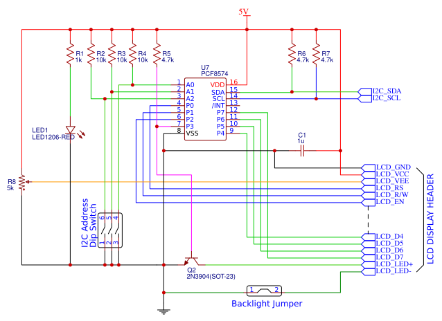 I2C LCD Resources - EasyEDA