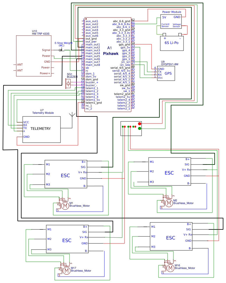 Flight Controller schematic diagram Resources - EasyEDA