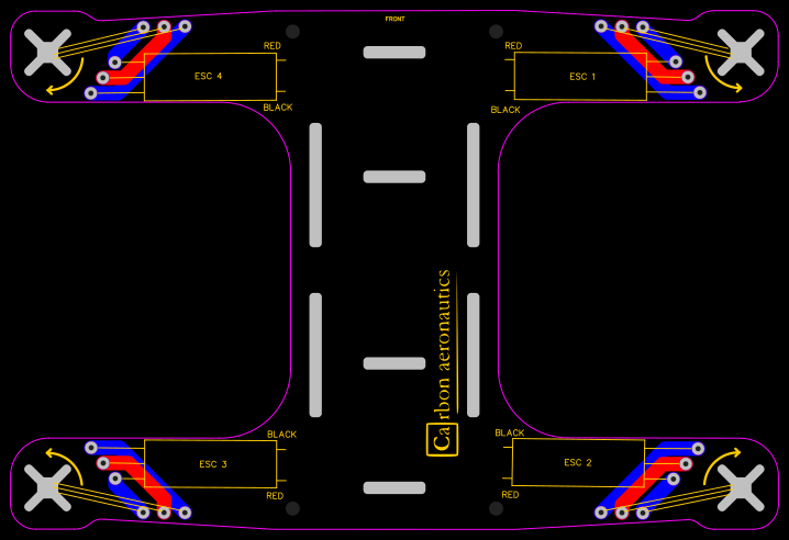 Lower Quadcopter Frame PCB Resources - EasyEDA