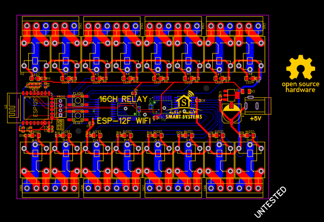 16CH MINE 5V PCB Resources - EasyEDA
