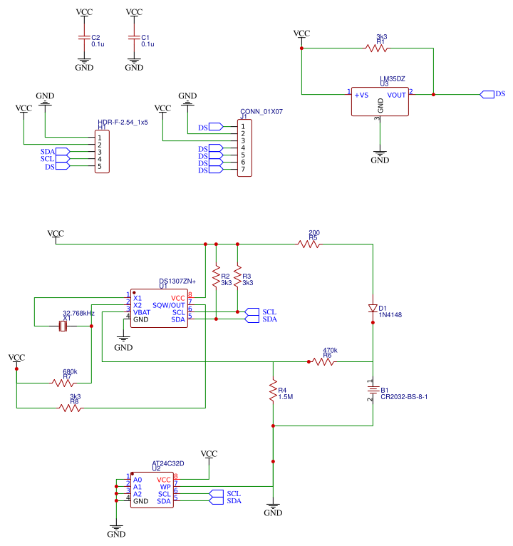 DS1307 RTC Resources - EasyEDA