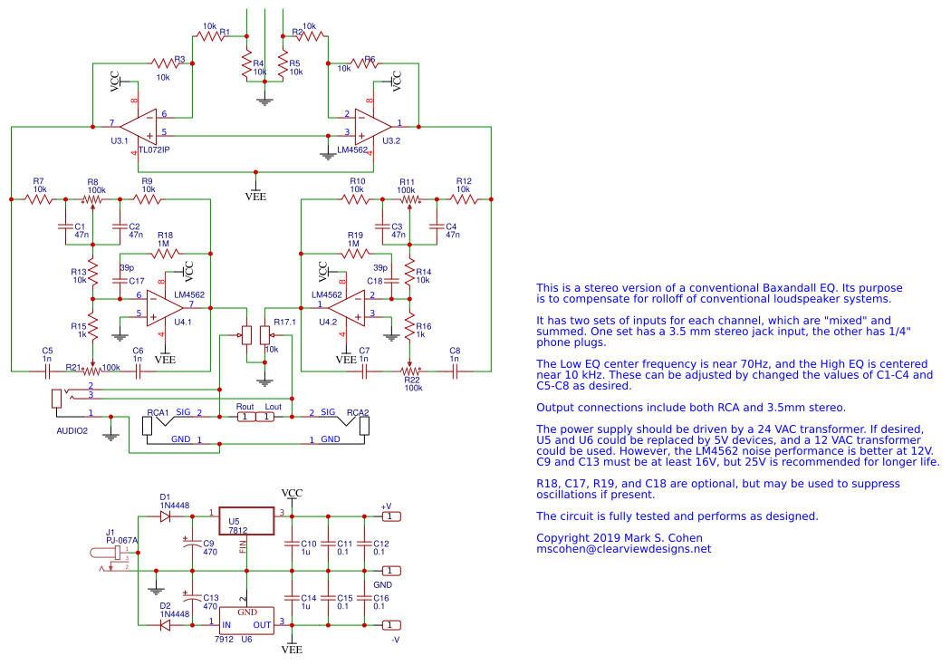 Stereo LM4562 TONE Control_2023-09-22 rod elliot Resources - EasyEDA