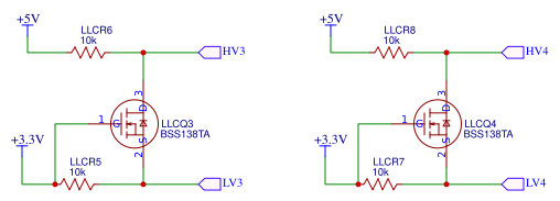 Bidirectional Logic Level Shifter Resources - EasyEDA