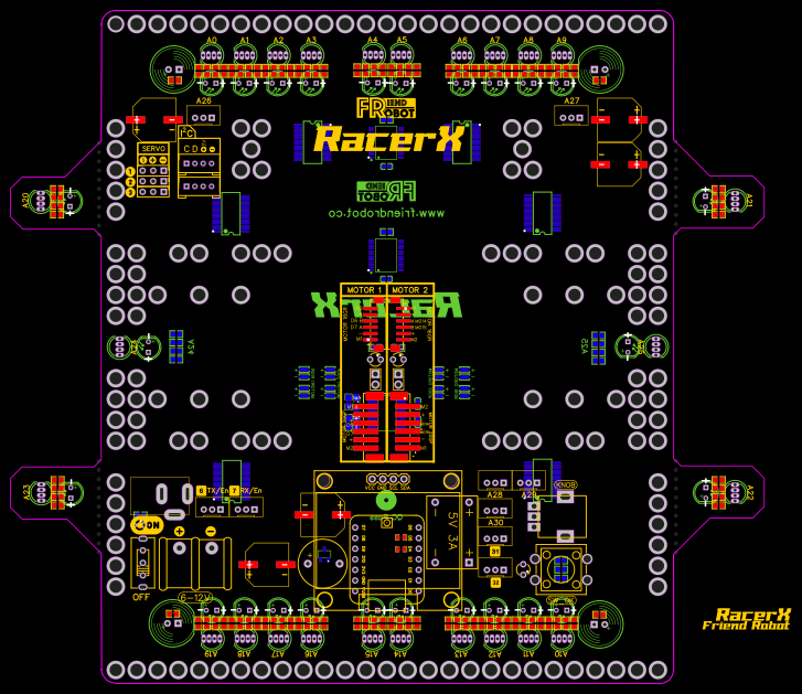 PCB_Friend Robot RacerX_V.1 Resources - EasyEDA