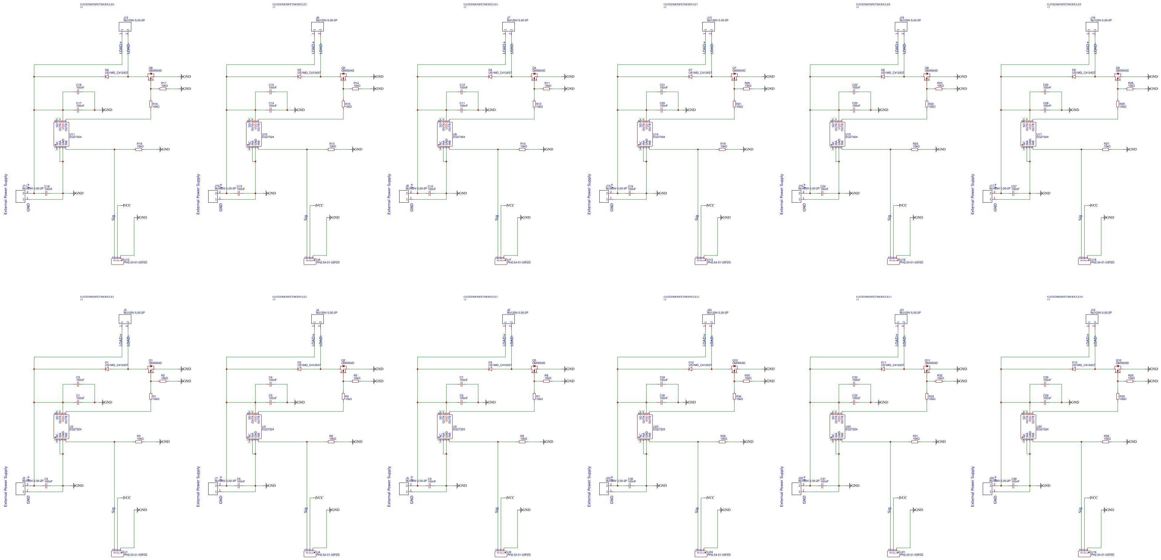 FET Gang PCB v1 Resources - EasyEDA