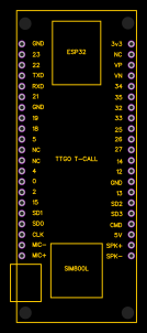 TCALL MODULE - ESP32/SIM800L UPSIDEDOWN Resources - EasyEDA