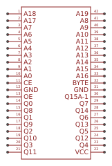 MX29F1615 bottom-facing male pin header Resources - EasyEDA
