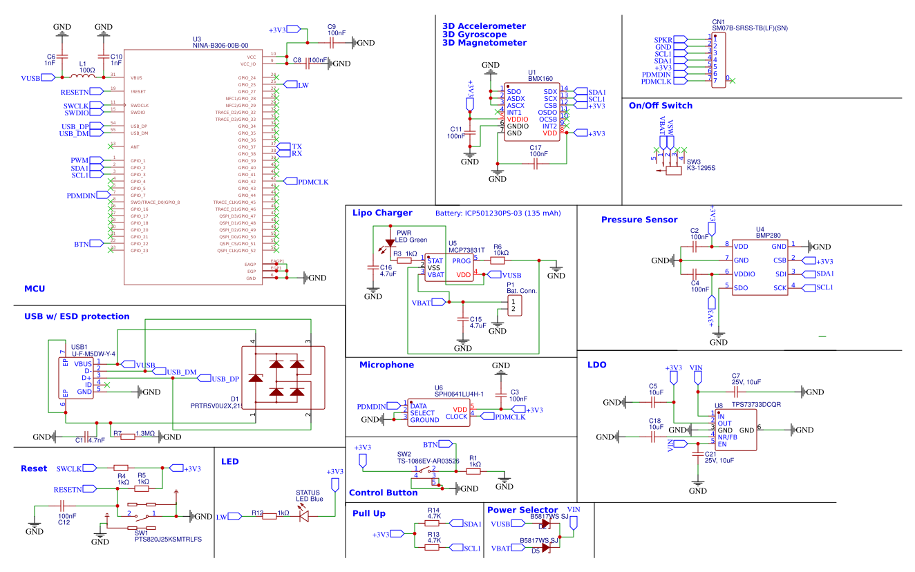 OpenEarable v1 - Schematic Resources - EasyEDA