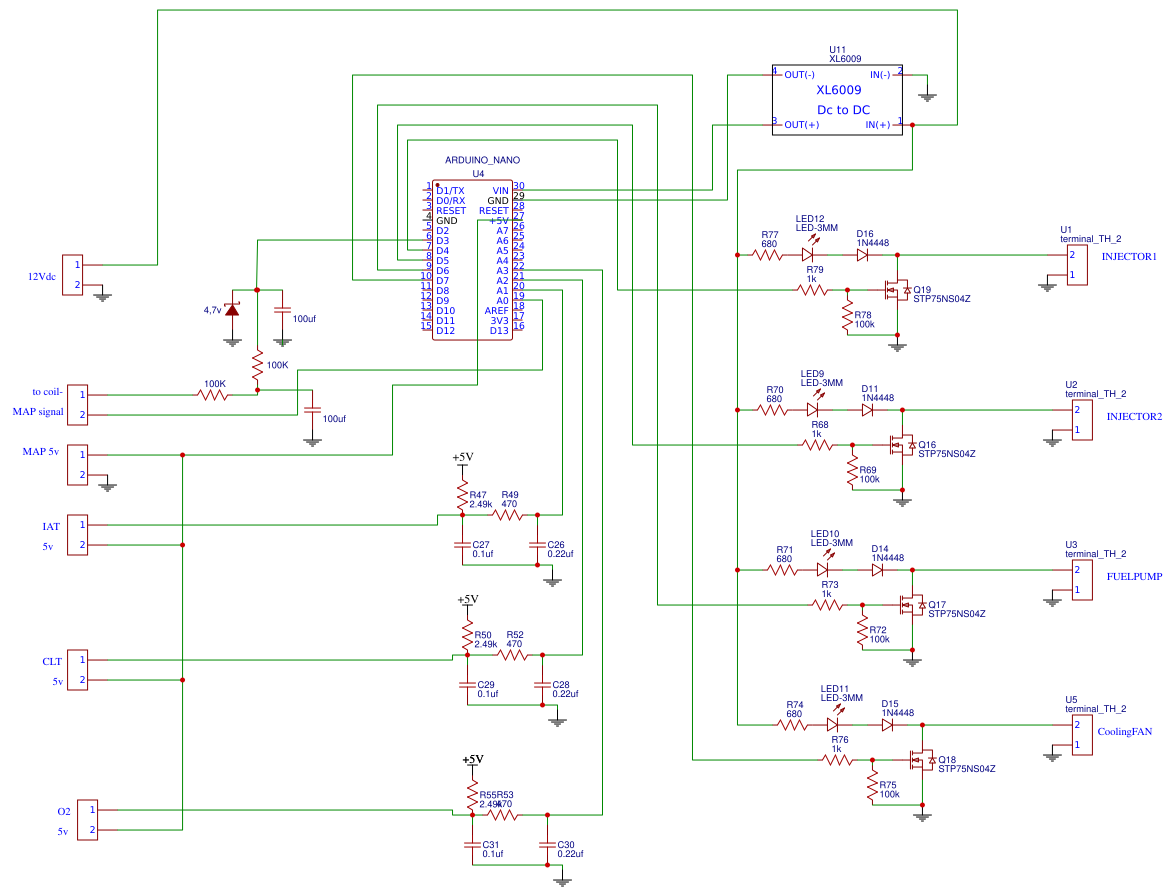 efi map,iat,clt,o2, fan,fuelpump Resources - EasyEDA