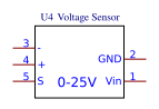 0-25V Voltage Sensor Arduino Resources - EasyEDA
