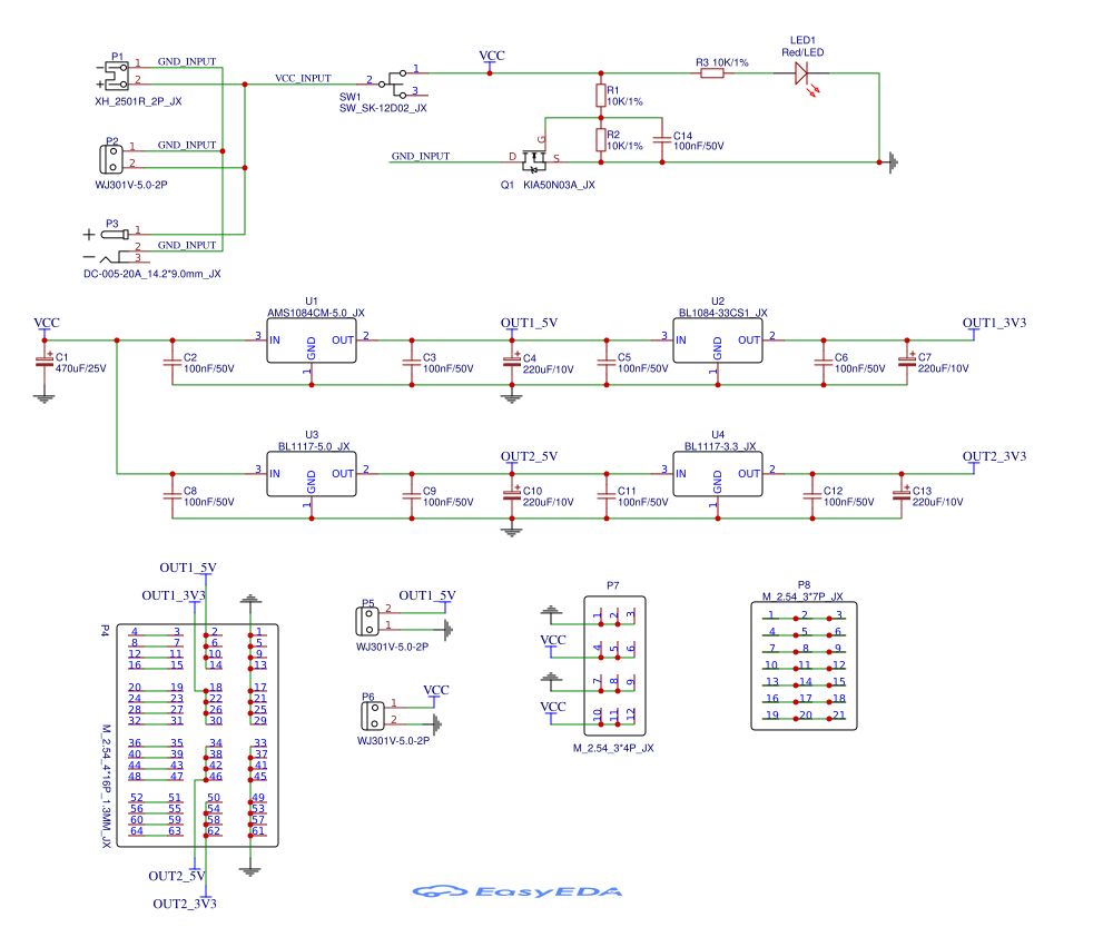 DC_5V/3V3_TWO Channel copy Resources - EasyEDA