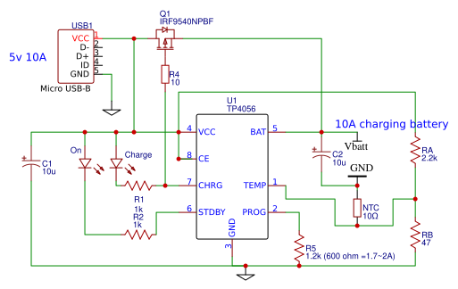 TP4056 10A CHARGE Resources - EasyEDA