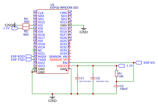 ESP32-WROOM Boilerplate Resources - EasyEDA