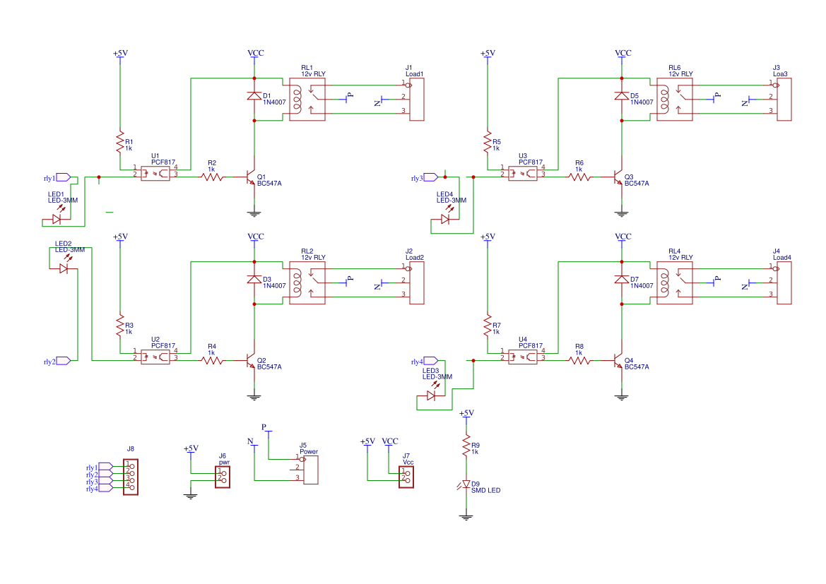 4 Channel Relay Resources - EasyEDA