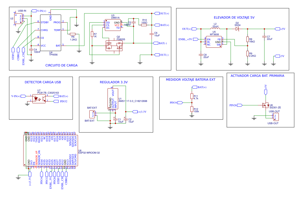 Circuito de Carga V1 Resources - EasyEDA