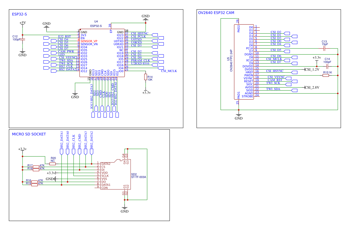 ESP32-CAM Resources - EasyEDA
