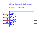 Linear Magnetic Hall Sensor Elegoo 37Sensors Resources - EasyEDA