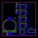 I2C-EEPROM and RTC with Battery Holder - Bottom Layer Resources - EasyEDA