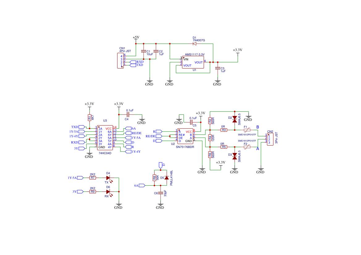 RS485-TTL Schem Resources - EasyEDA