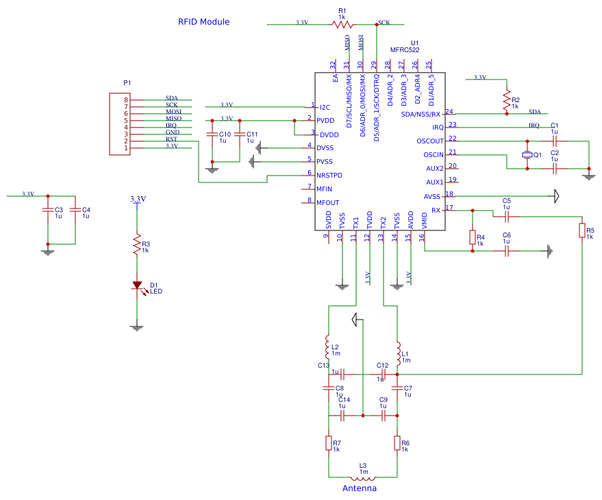 RFID RC522 Schematic Resources - EasyEDA