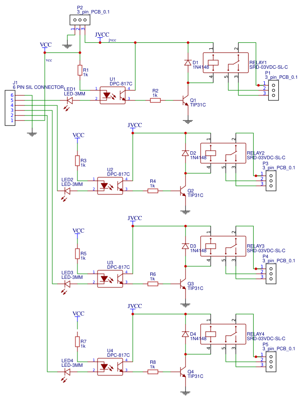 4 channel relay module opto Resources - EasyEDA