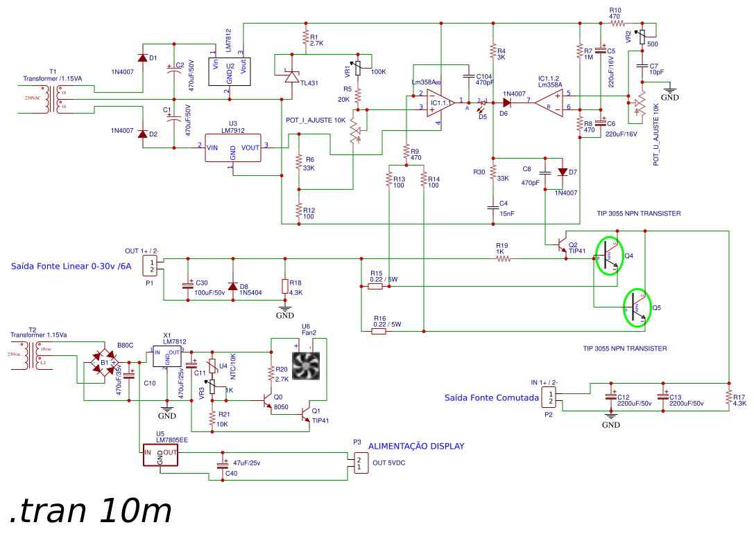 projeto fonte linear Resources - EasyEDA