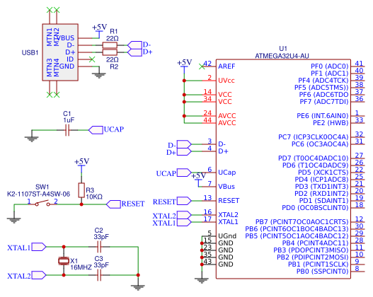 AtMega32u4 Resources - EasyEDA