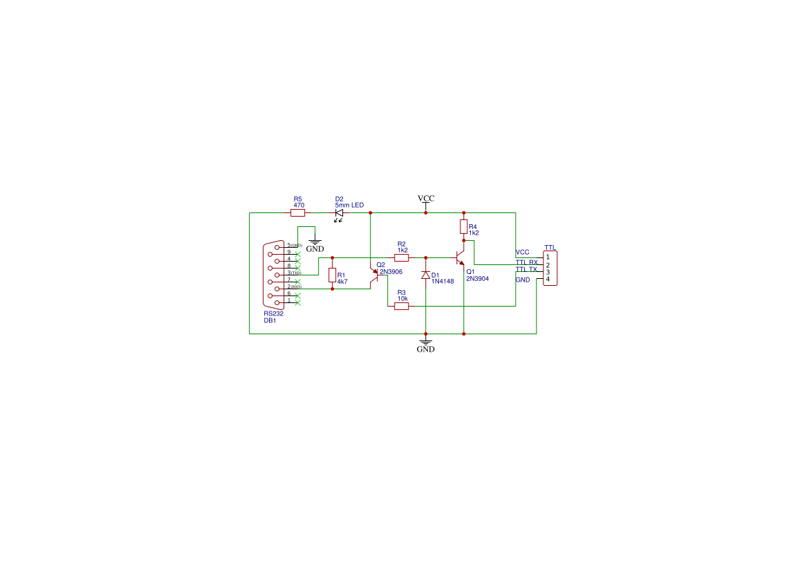 RS-232 TO TLL SCHEMATIC Resources - EasyEDA