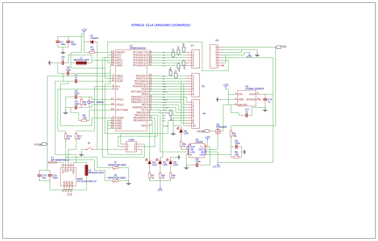 ATmega32U4-v1 Resources - EasyEDA