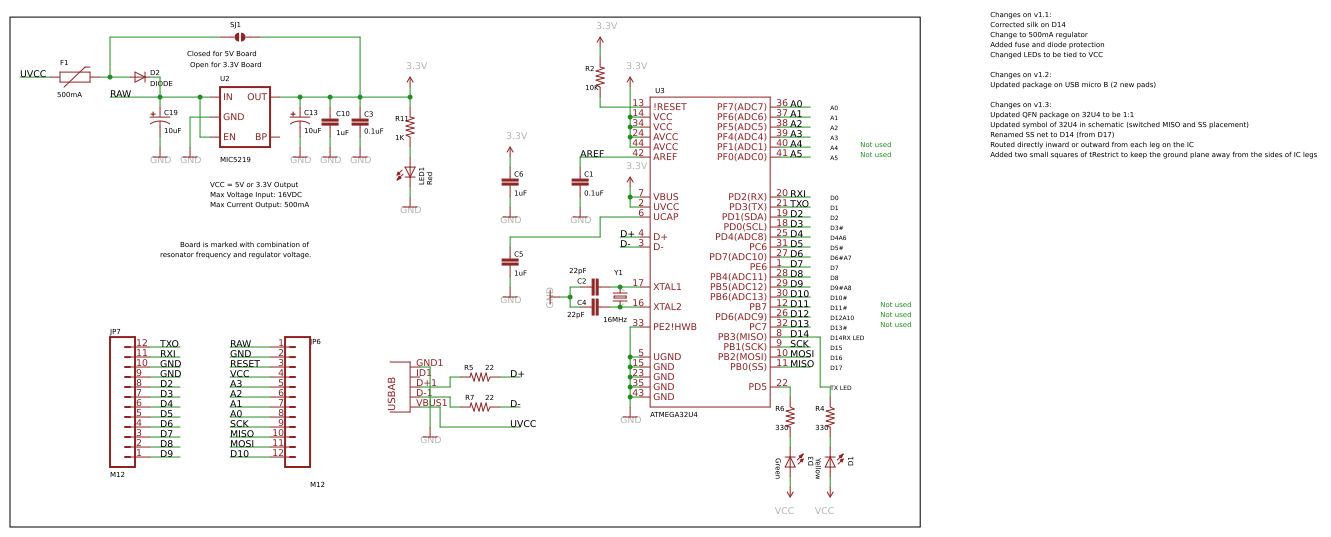 2021-06-Arduino-Pro-Micro-Schematic-Diagram Resources - EasyEDA