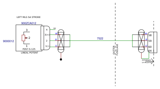 LH MAIN LANDING GEAR LINEAL POSITION SENSOR Resources - EasyEDA