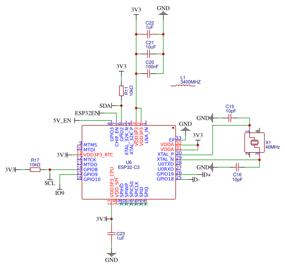 ESP32 C3 IC REFERENCE Resources - EasyEDA