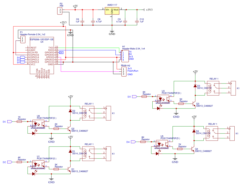 Esp8266 Semistor Resources Easyeda