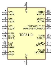 TDA7419 Resources - EasyEDA