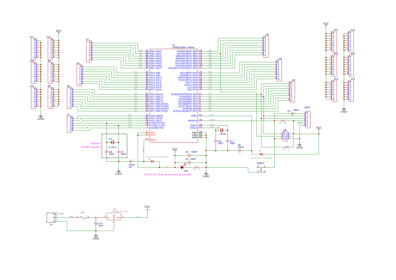 2561 Pro Mini Resources - EasyEDA