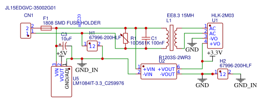 PS 220-12->3.3v 600ma Resources - EasyEDA