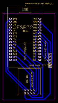 PCB_Esp32 with lora with External Header to connect IO pins_module Resources - EasyEDA