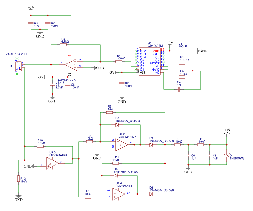 TDS Sensor Resources - EasyEDA