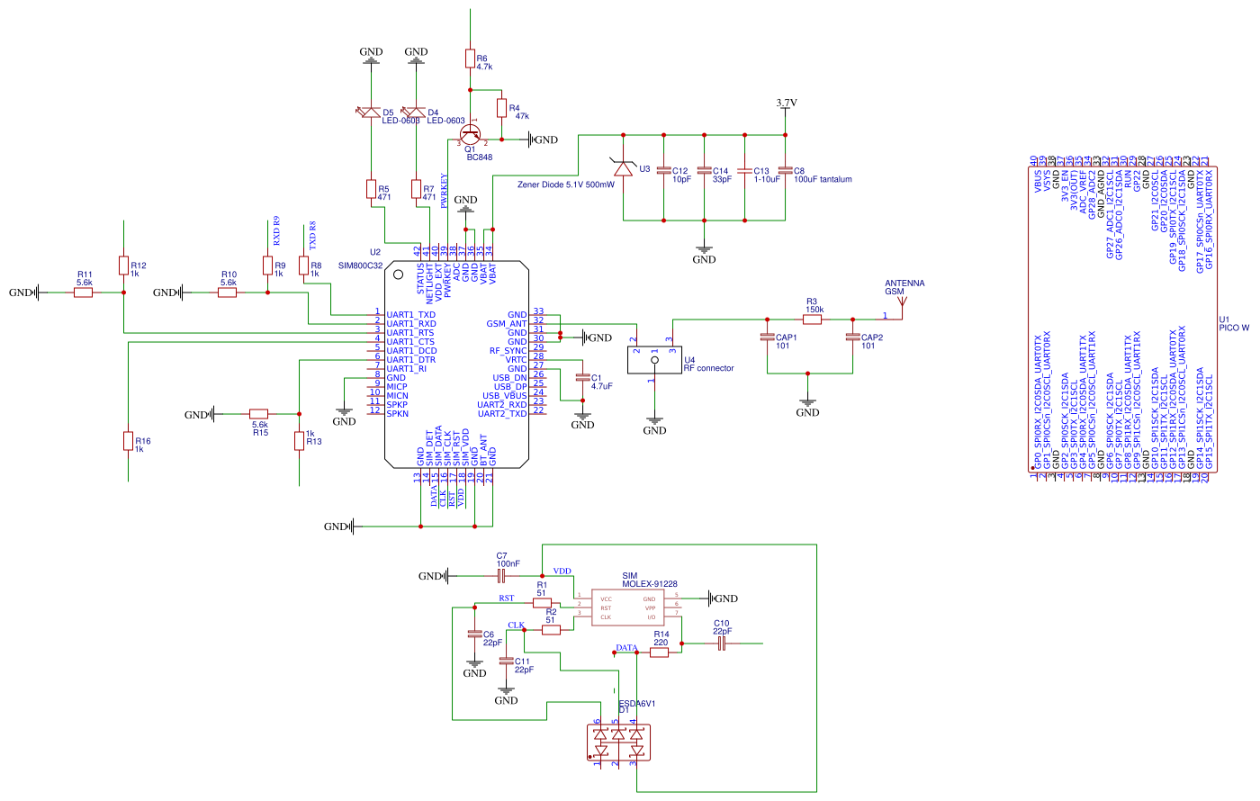 sim800c rp2040 Resources - EasyEDA