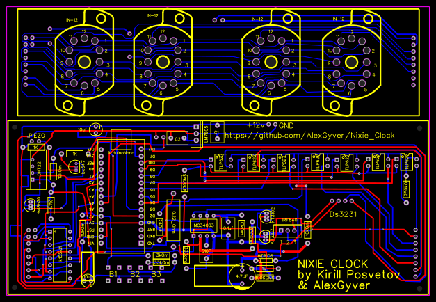 nixie_clock_pcb_in12 Resources - EasyEDA