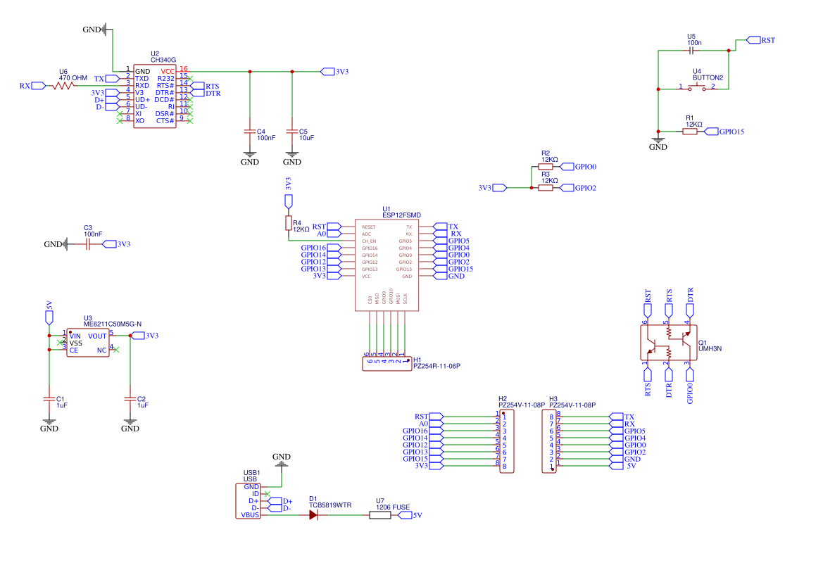 wemos D1 design Resources - EasyEDA