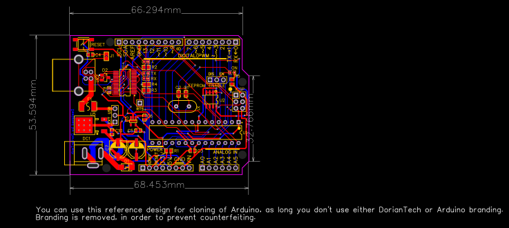 PCB_DTduino UNO - Yet another clone of Arduino Resources - EasyEDA